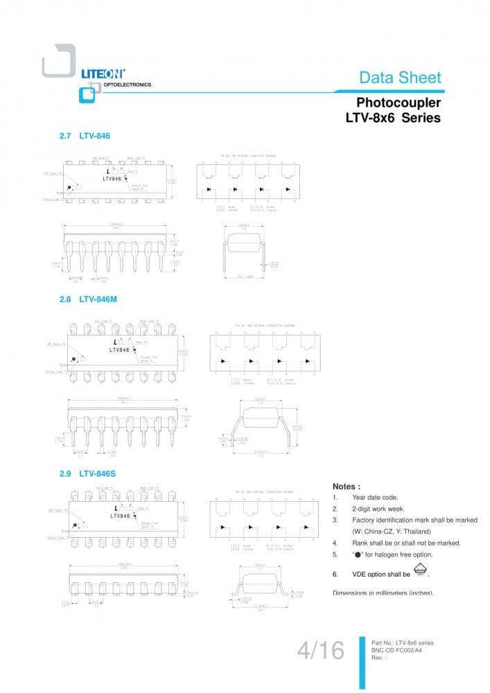 LTV-816 datasheet page 5