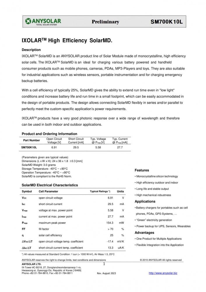 SM700K10L datasheet page 1