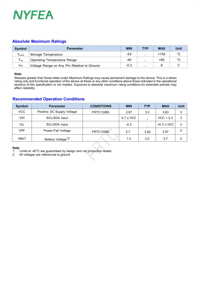 FRTC1338S datasheet page 4