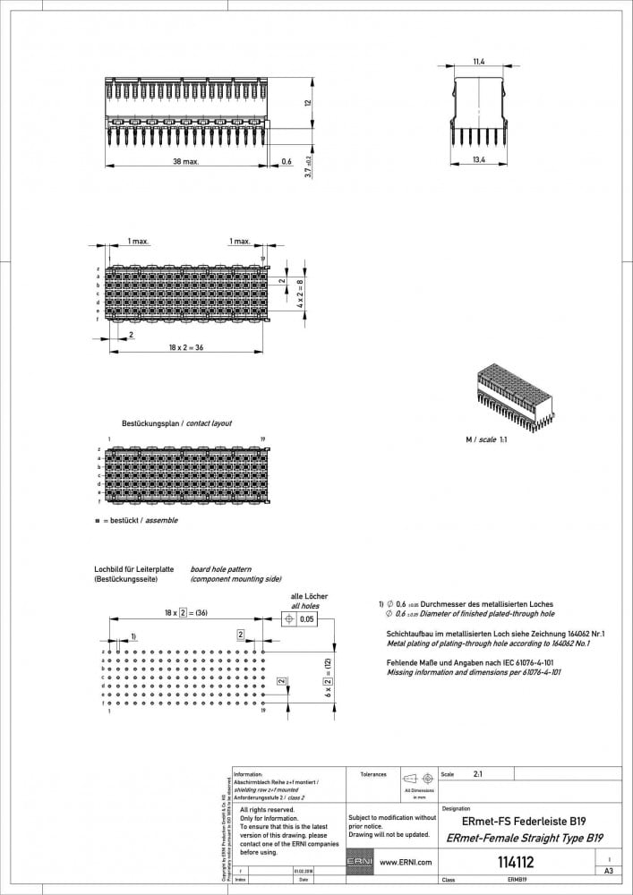 TE Connectivity ERmet-FS 114112 drawing