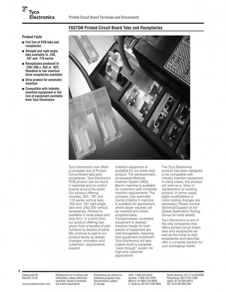 TE Connectivity PCB terminals catalog page 8