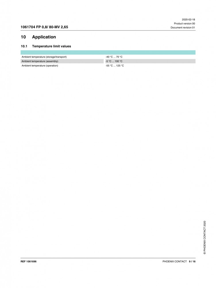 Phoenix Contact 1061704 datasheet page 9