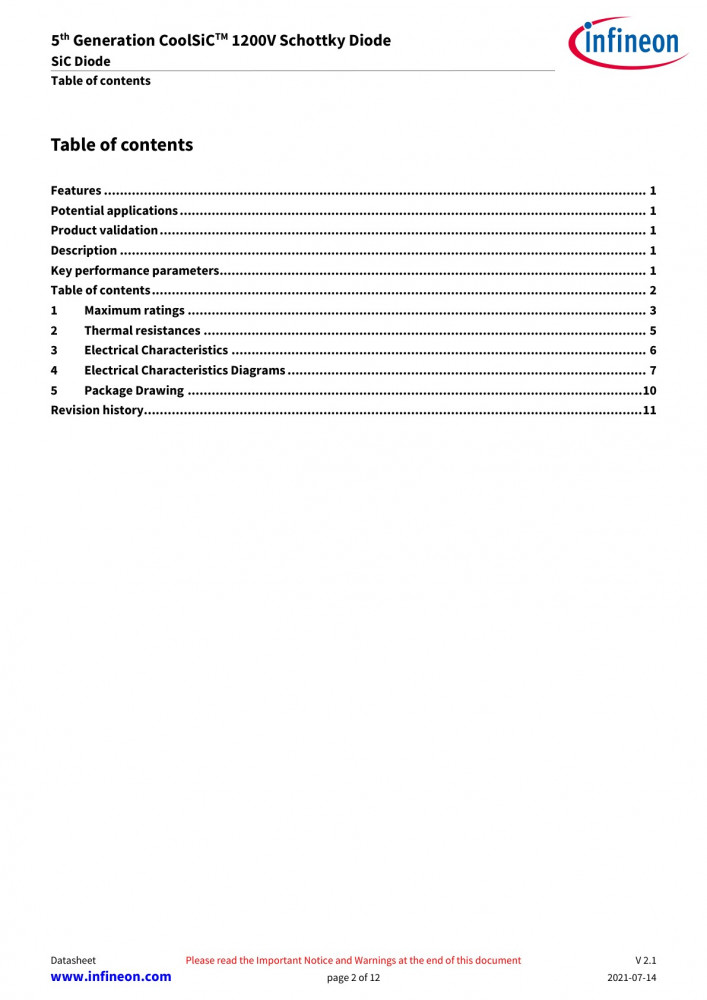 IDK05G120C5XTMA1 datasheet page 2