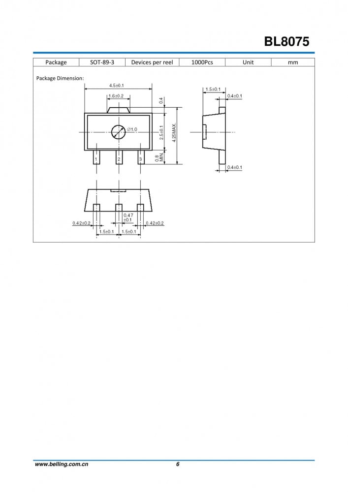 BL8075 datasheet page 6