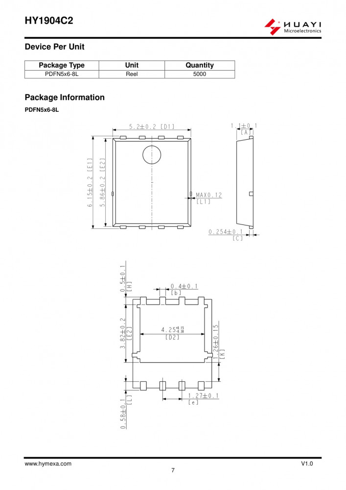 HY1904C2 datasheet page 7