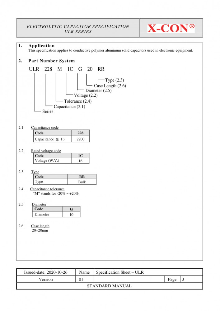 ULR series specification page 4