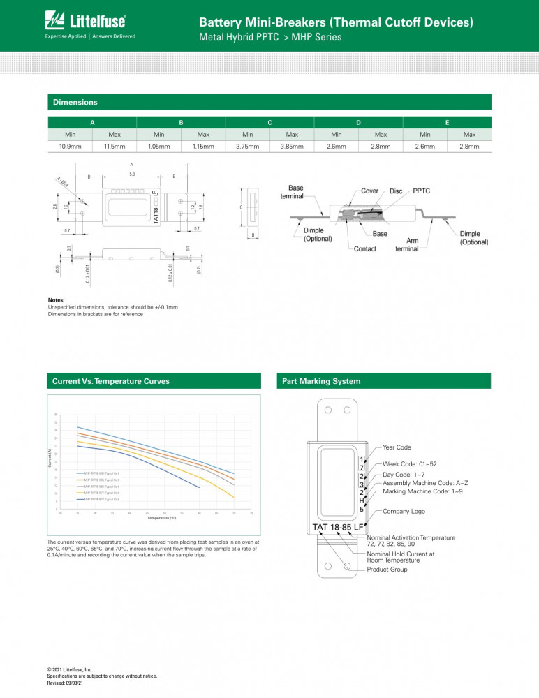 MHP-TAT18-9-72N technical document page 2