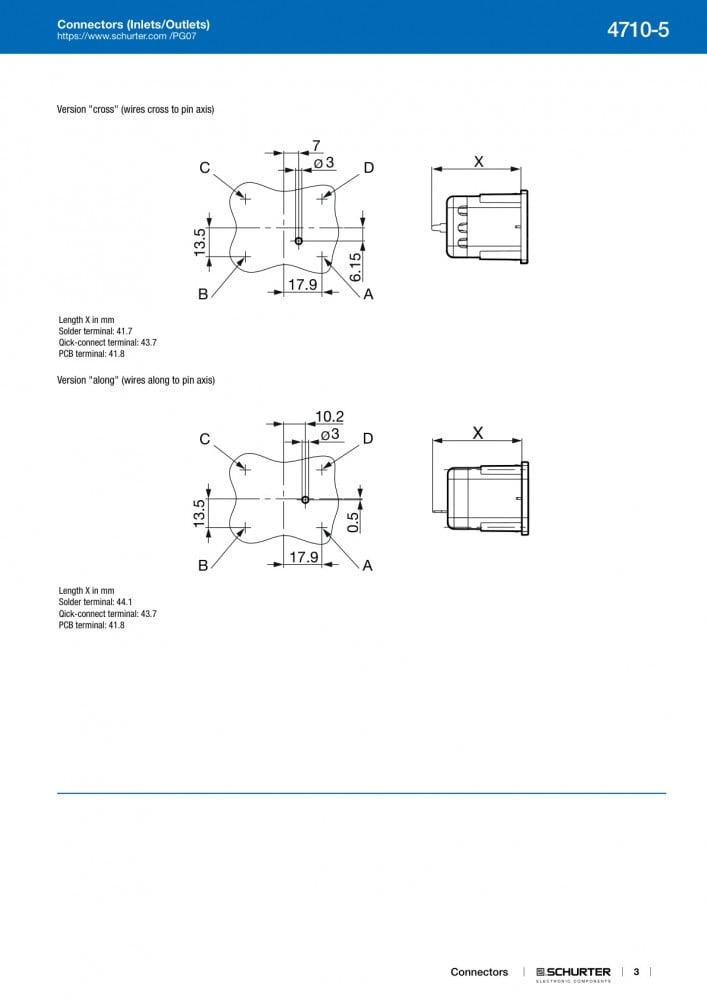 SCHURTER 4710 series technical document page 3