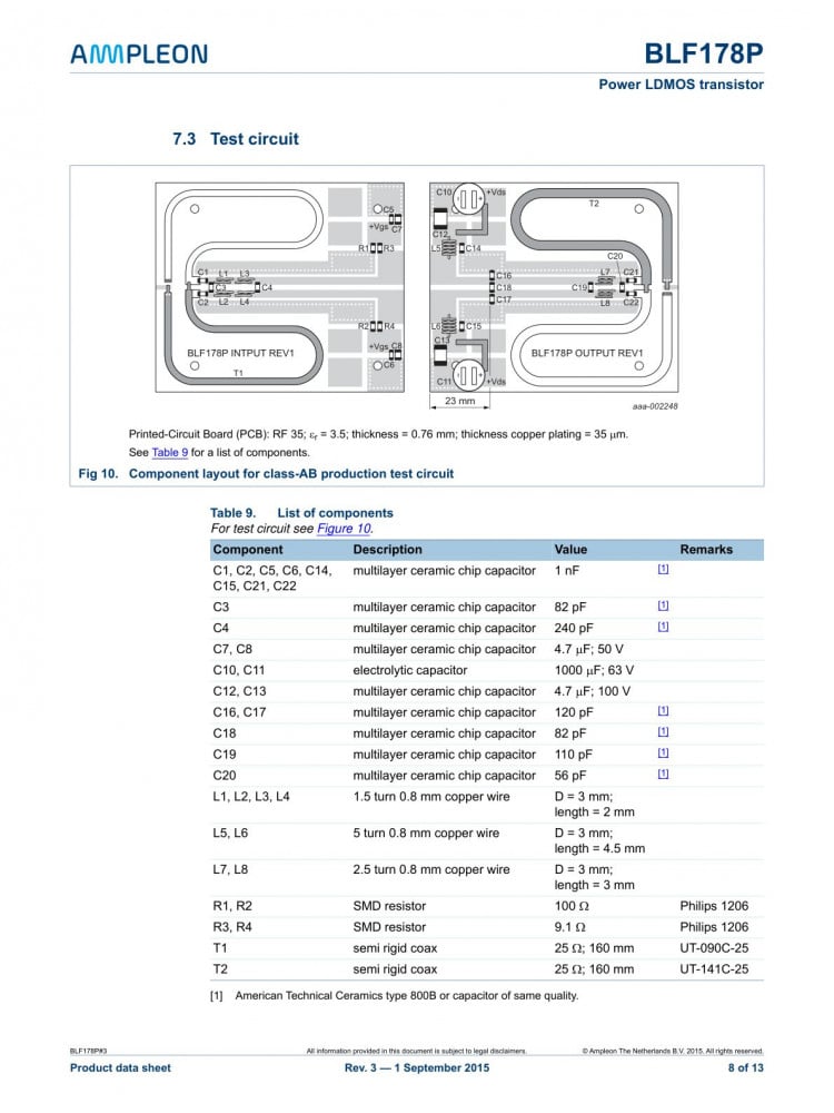 BLF178P,112 datasheet page 8