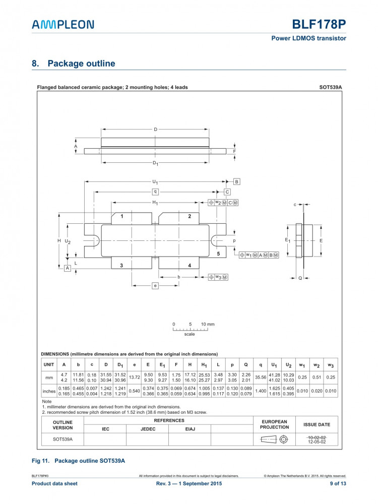 BLF178P,112 datasheet page 9
