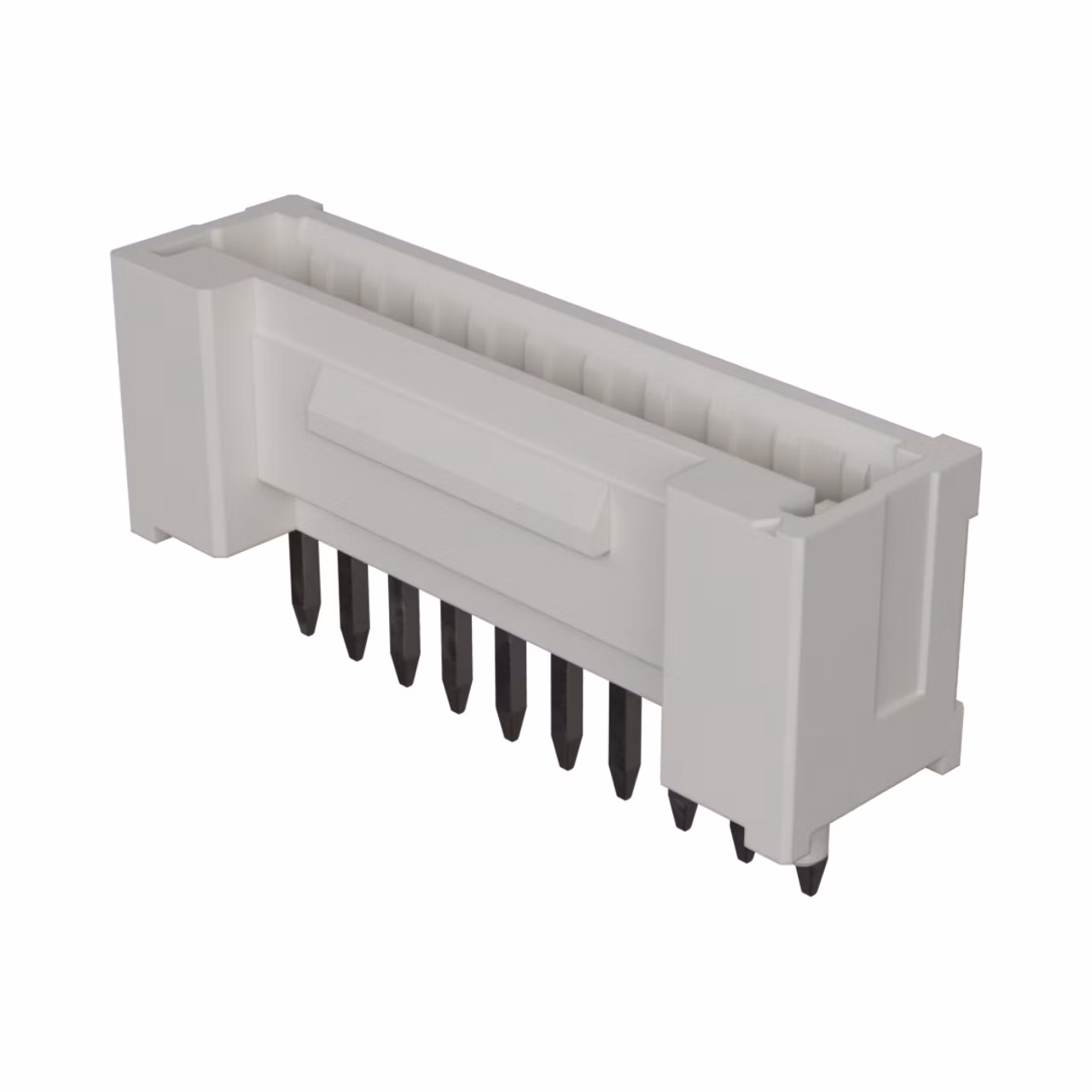 1.25mm Pitch, Micro-Lock Plus PCB Header, Single Row, Vertical, Through Hole, Tin-Bismuth Plating, Positive Lock, 10 Circuits, Low-Halogen, Natural (White) for sale