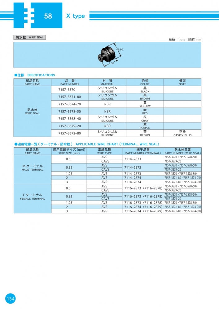 YAZAKI connector document page 3