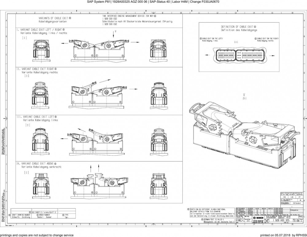 Bosch 1928405068 technical drawing page 1