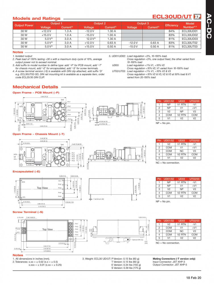 ECL Series datasheet page 6