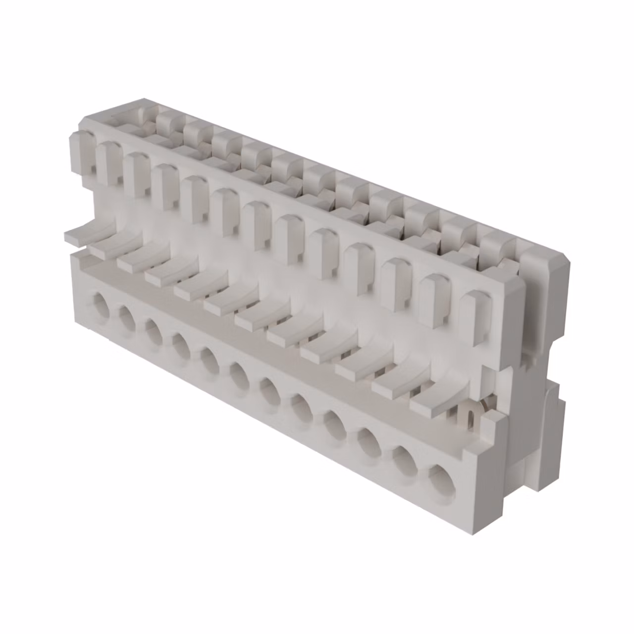 Appli-Mate RAST 2.5 Female Connector, 2.50mm Pitch, 12 Circuits, All Position Keys, 1 Closed and 1 Open Endwall for sale