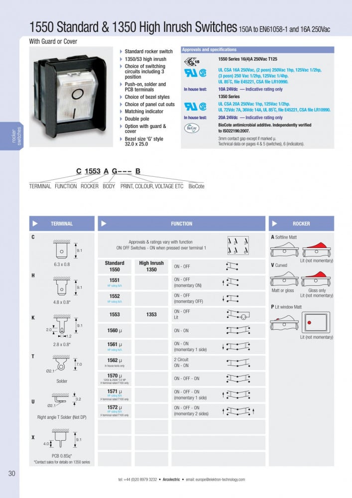 Bulgin switch catalogue page 3