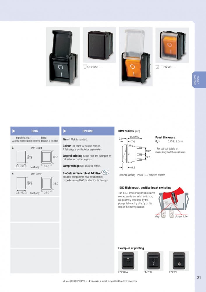 Bulgin switch catalogue page 4