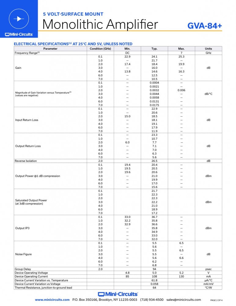 GVA-84+ technical document page 2