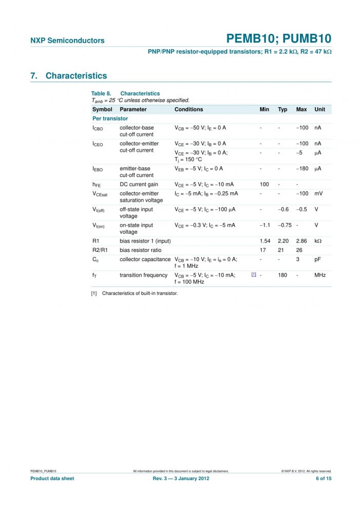 PUMB10F datasheet page 7