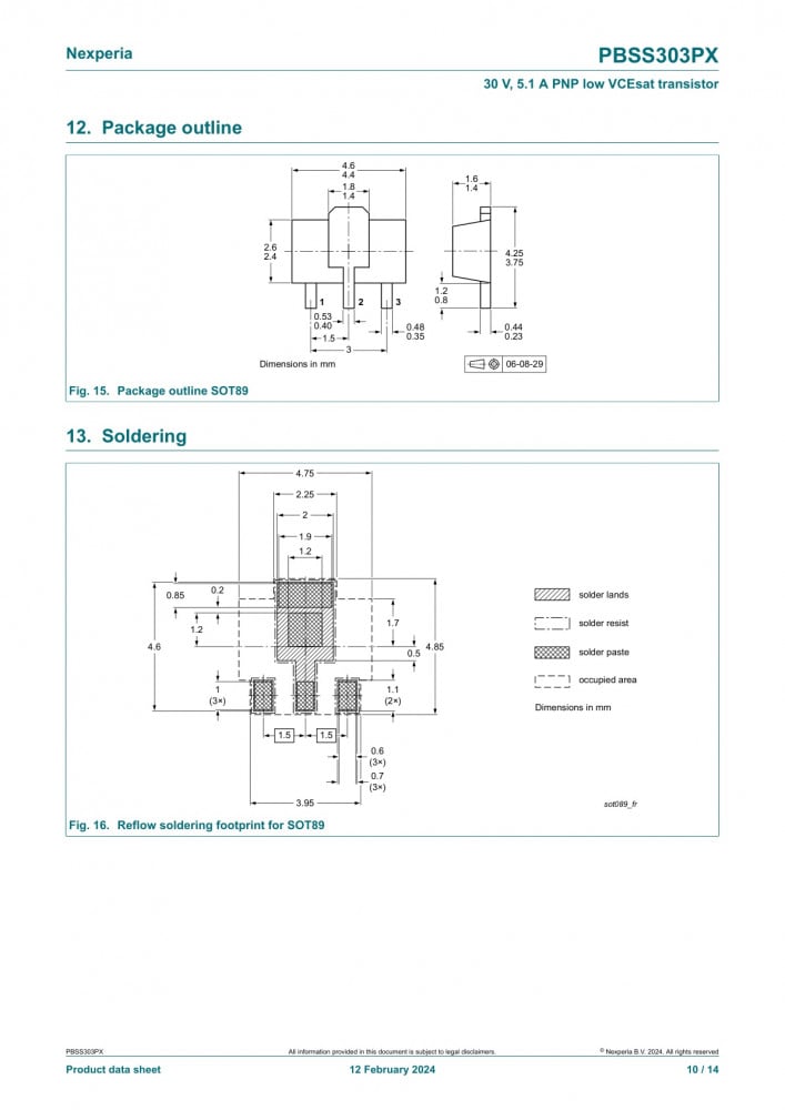 PBSS303PX datasheet page 10