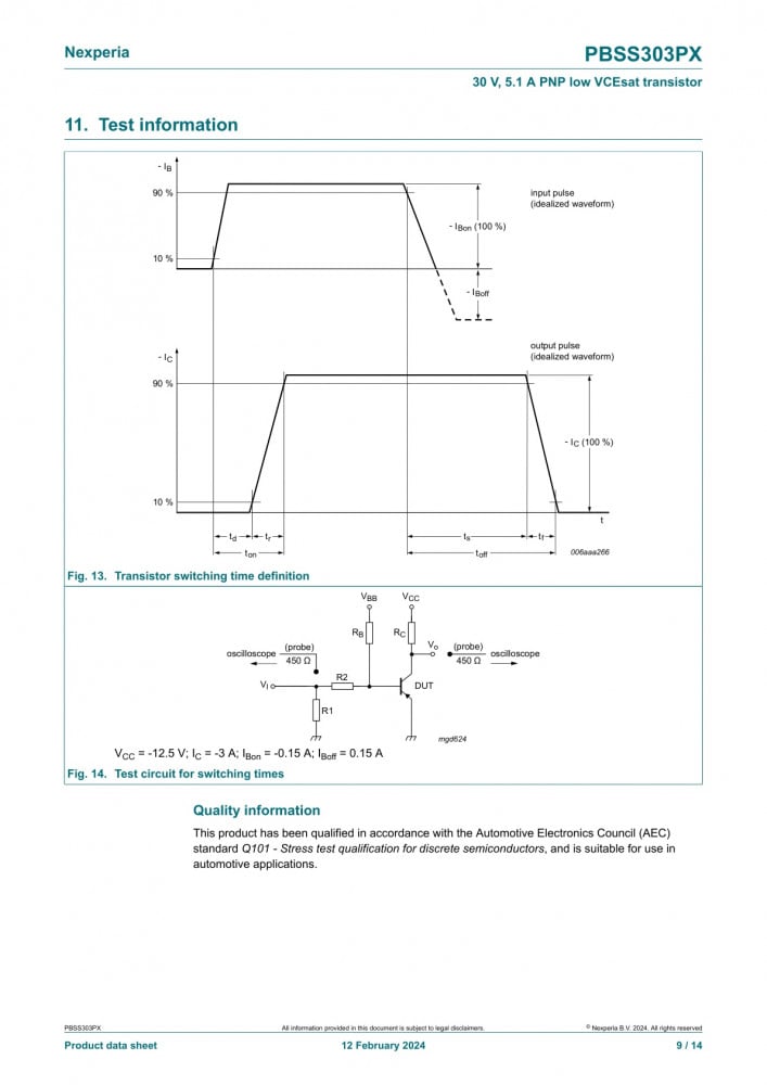 PBSS303PX datasheet page 9
