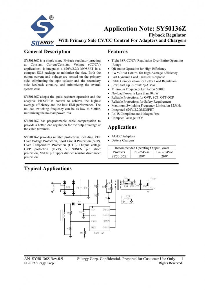 SY50136ZFAC datasheet page 1