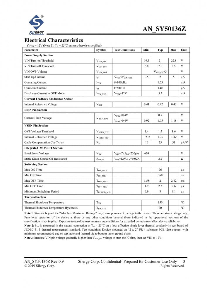 SY50136ZFAC datasheet page 3