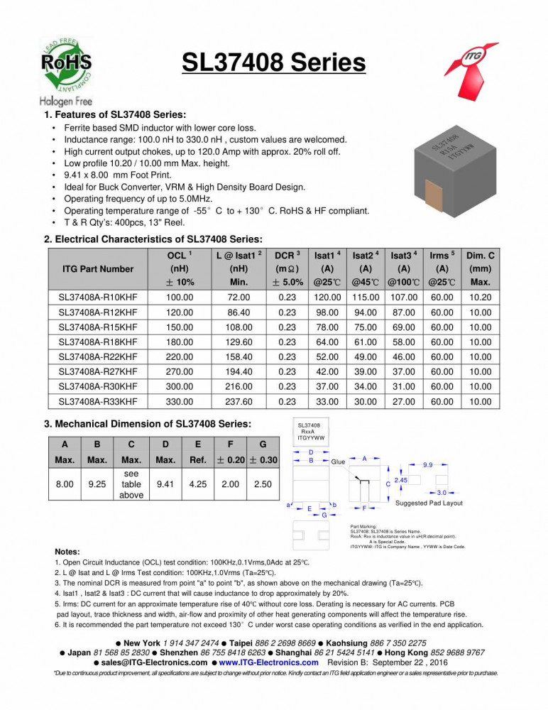 SL37408A technical document page 1