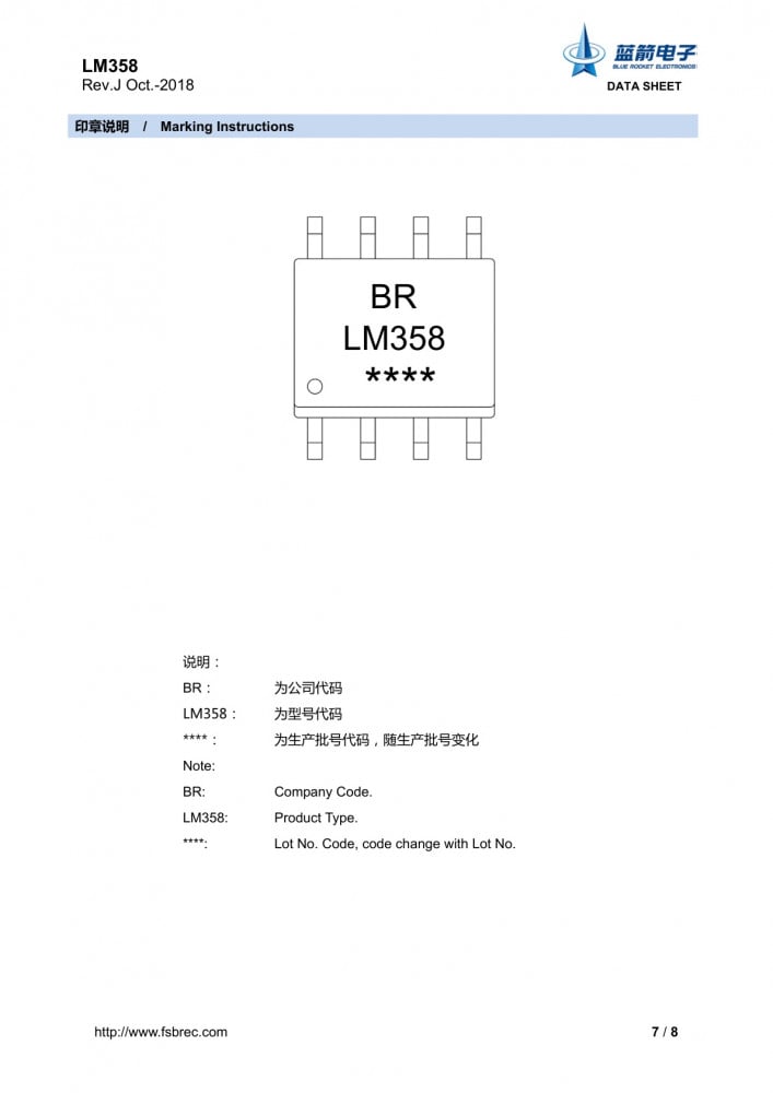 BLUE ROCKET LM358 datasheet page 7