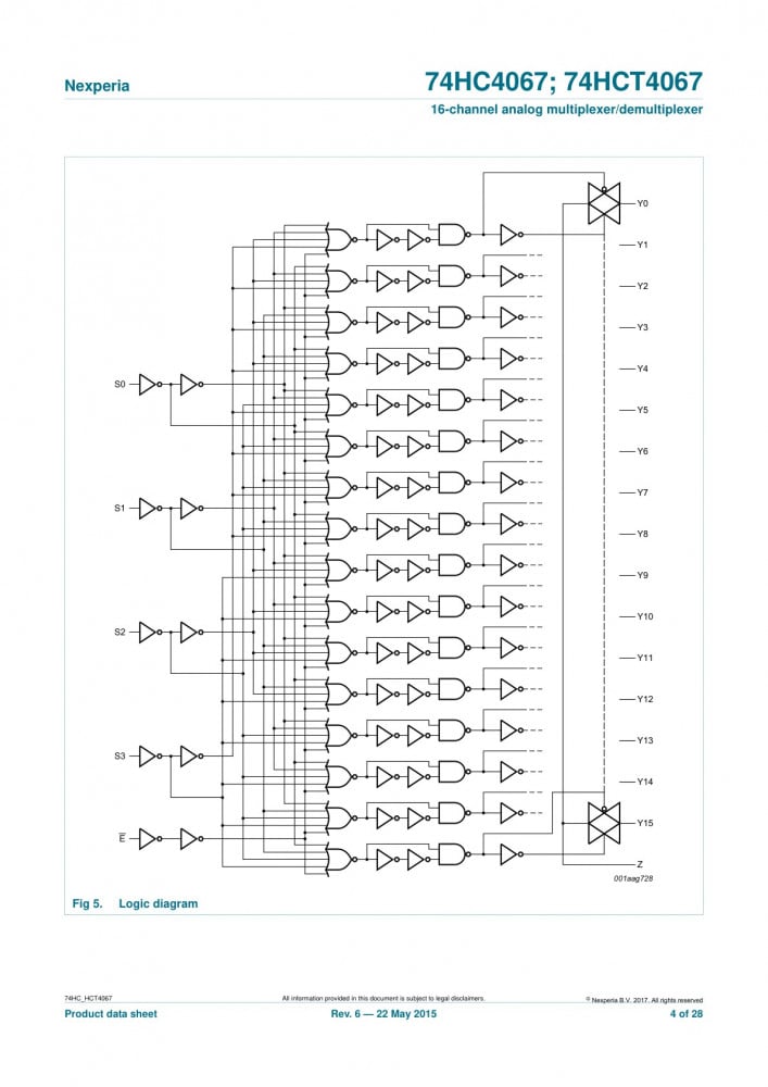 74HC4067 datasheet page 4