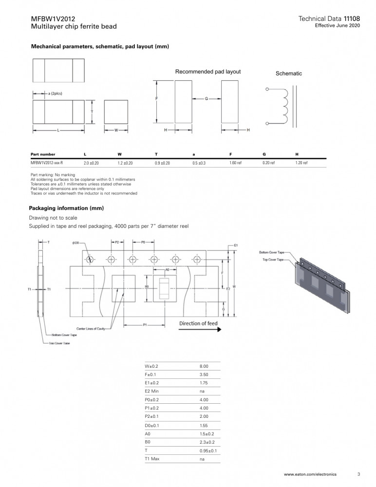 EATON MFBW1V2012 datasheet page 3