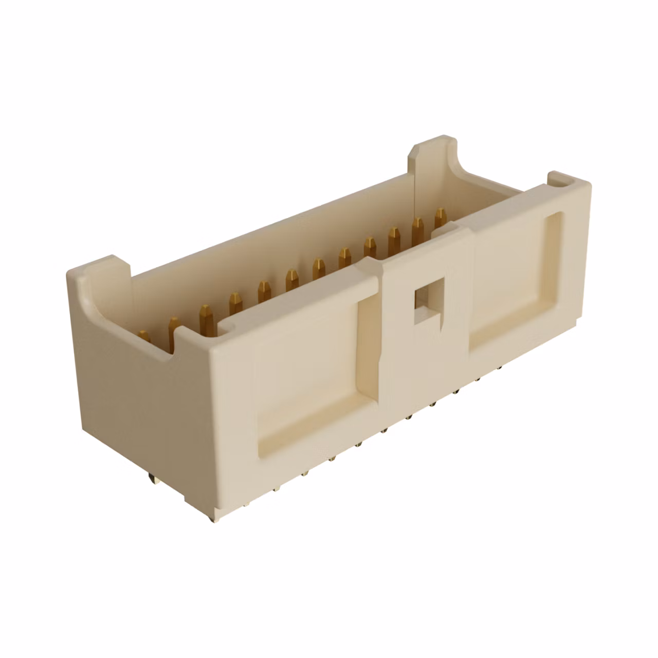 1.25mm Pitch PanelMate Header, Surface Mount, Right-Angle, 1.90mm Height, 15 Circuits