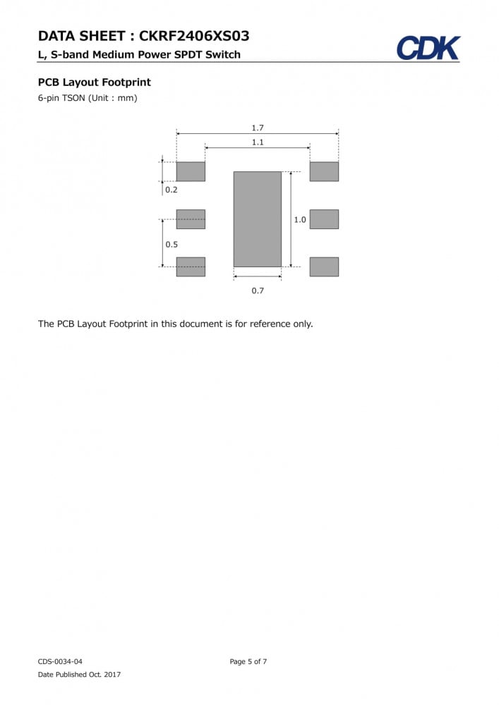 CKRF2406XS03-C2 datasheet page 5