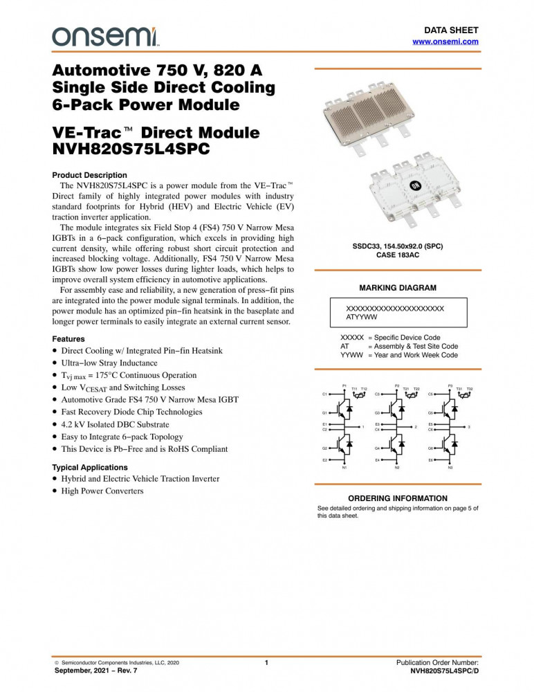 NVH820S75L4SPC datasheet page 1