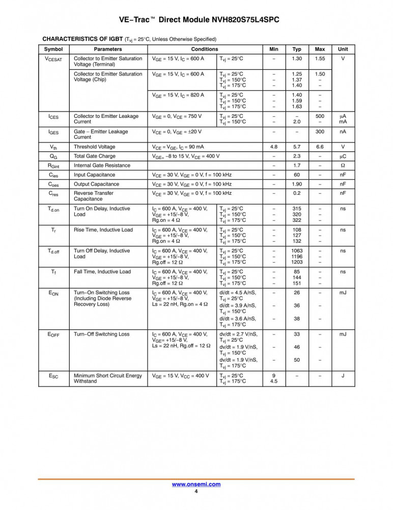 NVH820S75L4SPC datasheet page 4