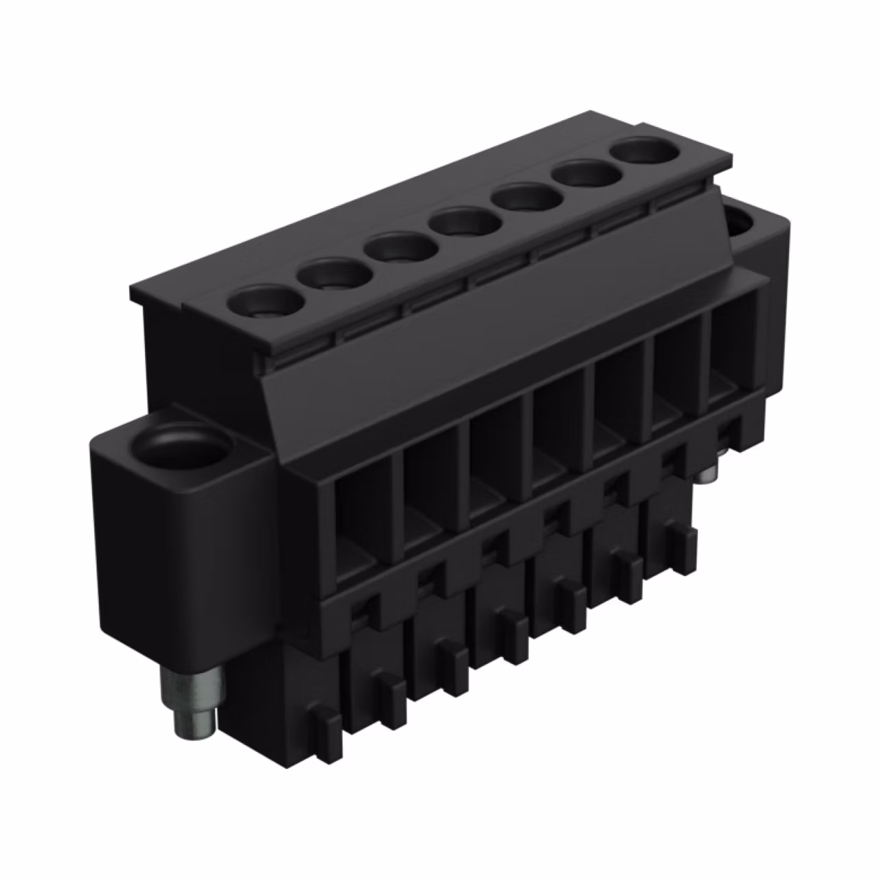 3.50mm Pitch Eurostyle Vertical Plug, with Retention Screws, Front Wire Entry, 7 Circuits for sale