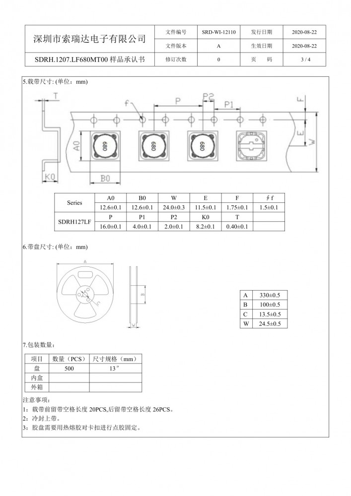 SOREDE product approval document page 4