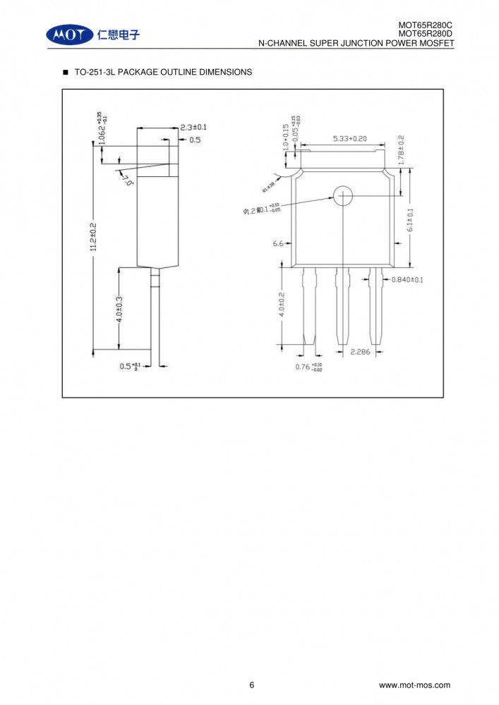 MOT65R280D datasheet page 6