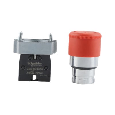Schneider XB2-BS642C (ZB2BZ102C + ZB2BS64C) Emergency Stop Push Button Switch