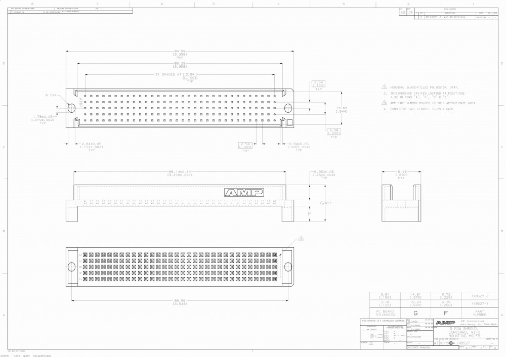 TE Connectivity 148527-1 technical document preview