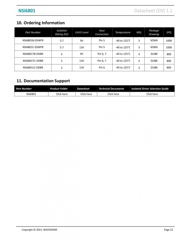 NSi6801 technical document page 3