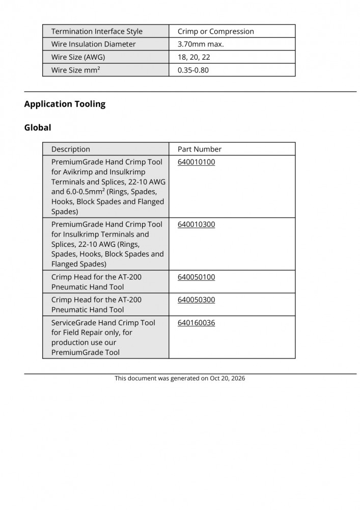 MOLEX 191310047 document page 3