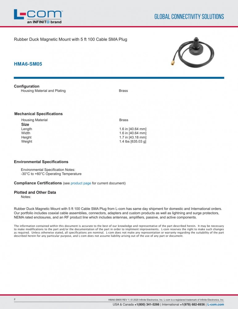 HMA6-SM05 technical document page 2