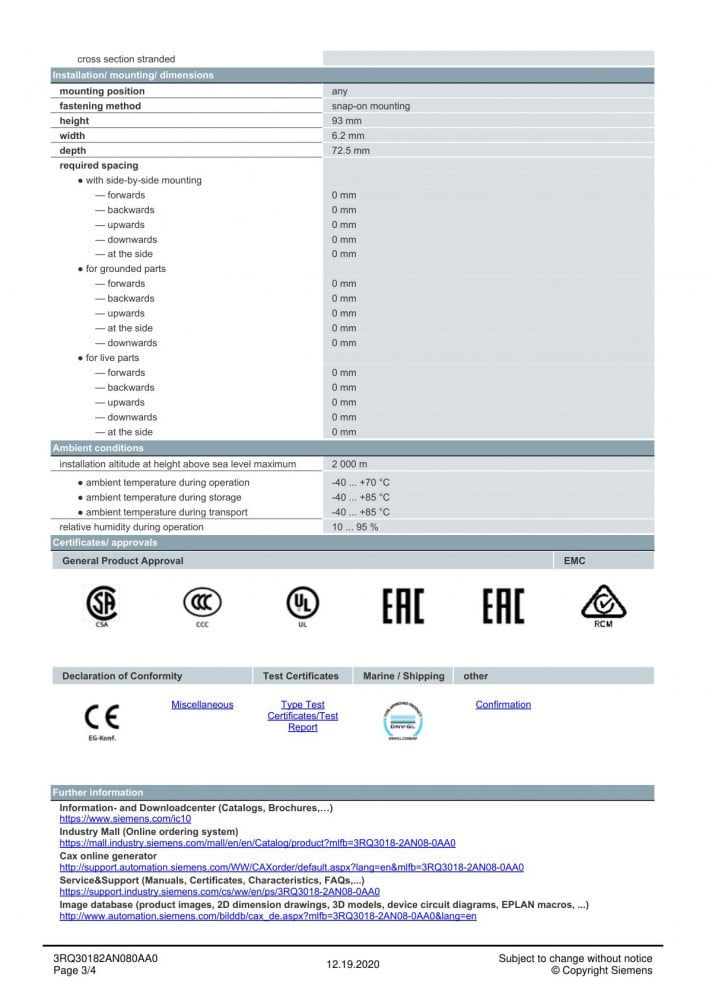 Siemens 3RQ30182AN080AA0 datasheet page 3