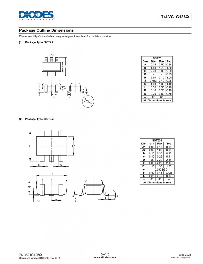 Datasheet page 8
