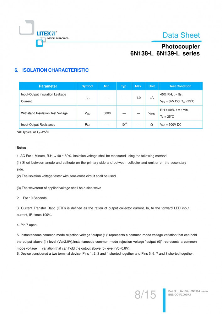 6N139S-TA1-L datasheet page 9