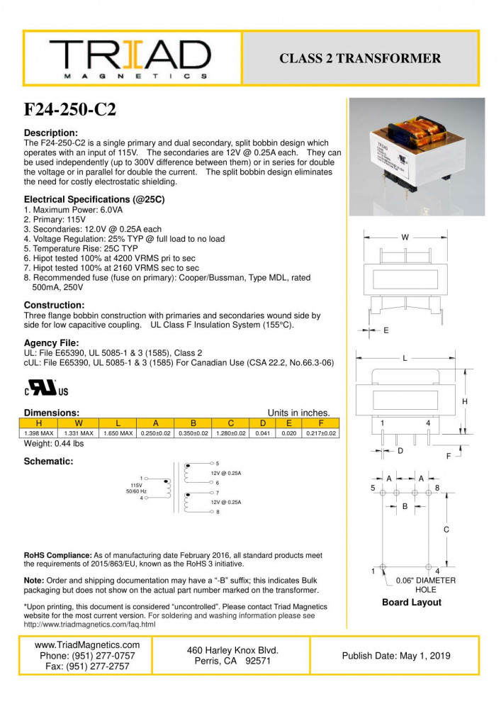 F24-250-C2 product documentation image