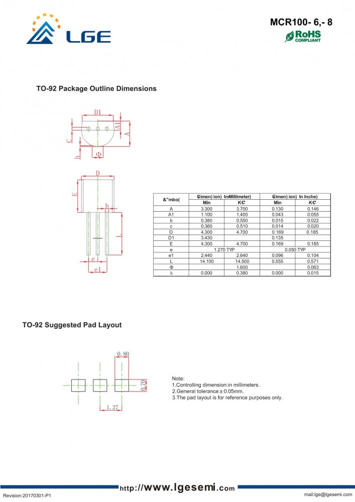 MCR100-8 datasheet page 3