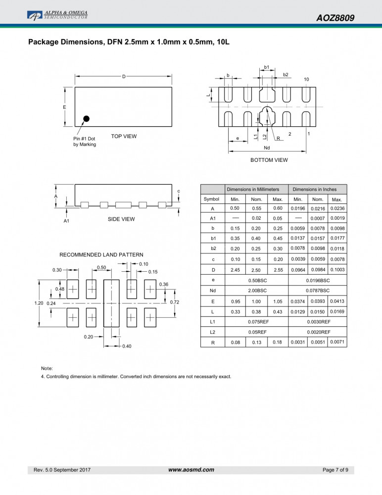 AOZ8809DI-05 datasheet page 7
