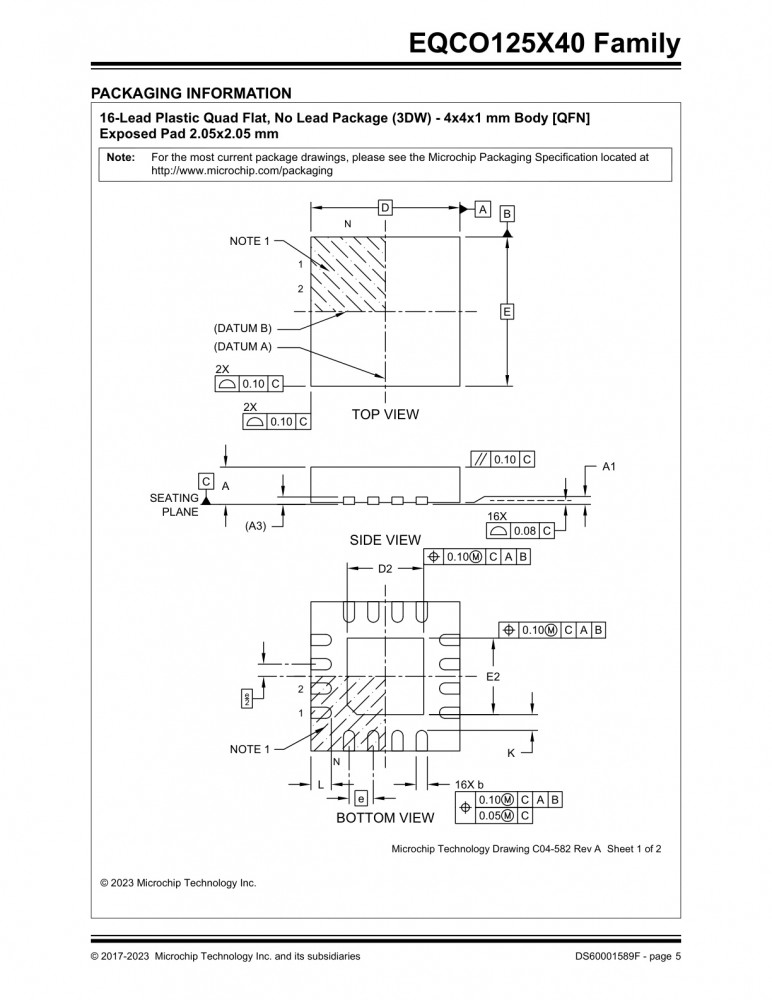Microchip EQCO62X20C1-I/3DW document page 5